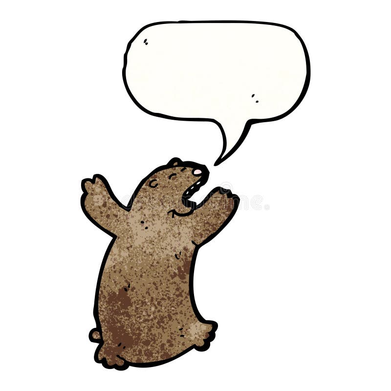 Cartoon bear roaring stock vector. Illustration of textured - 38031798