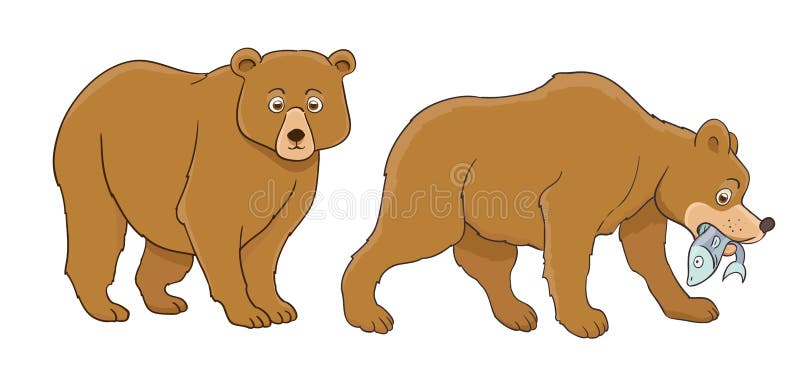 Bear Eating Fish Stock Illustrations – 191 Bear Eating Fish Stock ...