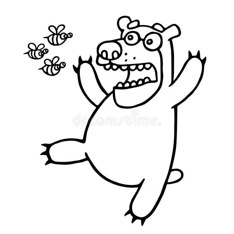 Scared Bear Cartoon Stock Illustrations – 271 Scared Bear Cartoon Stock ...