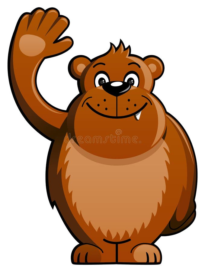 Cartoon Bear Attacking stock vector. Illustration of vector - 41817439