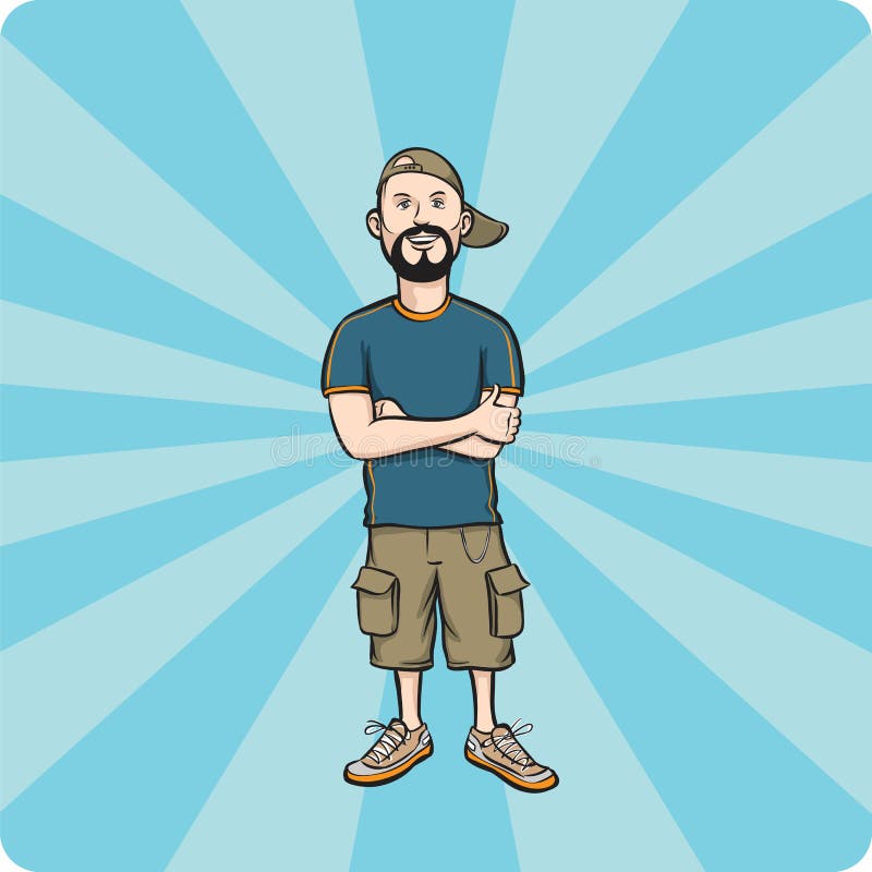 Guy Baseball Cap Stock Illustrations – 491 Guy Baseball Cap Stock ...