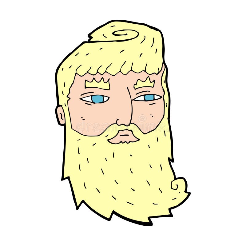 Cartoon bearded man stock vector. Illustration of funny - 37037548