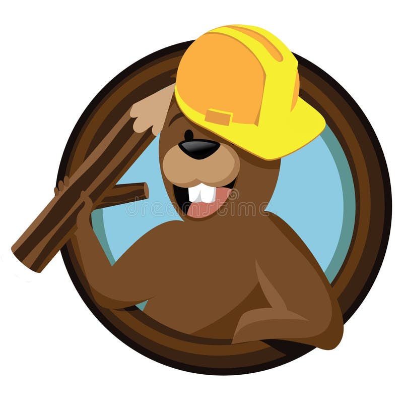 Beaver mascot stock vector. Illustration of brown, river - 30805397