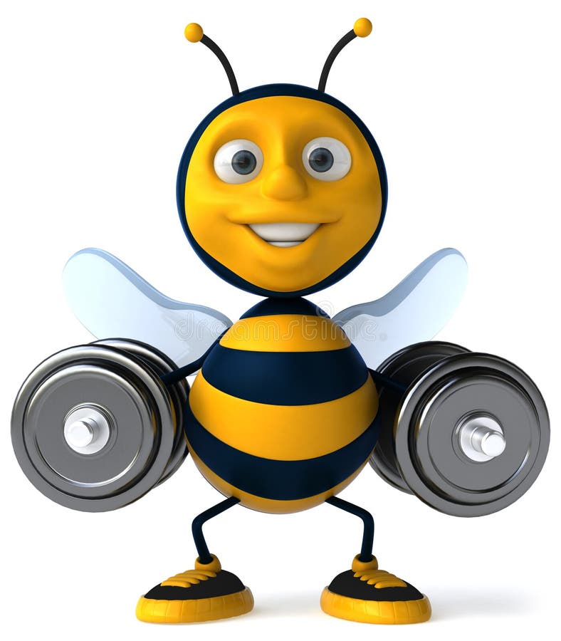 Cartoon bee stock illustration. Illustration of beekeeping - 22281491