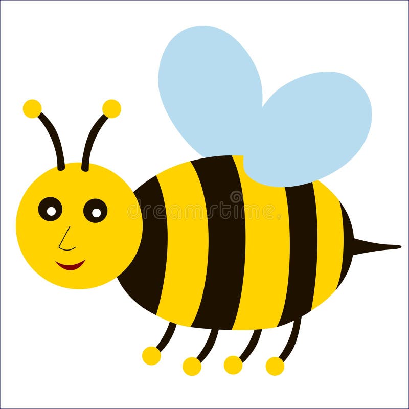 Cartoon Bee stock vector. Illustration of cartoon, hive - 33479510