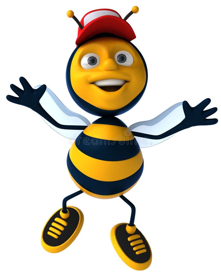 Cartoon bee stock illustration. Illustration of golden - 28442414
