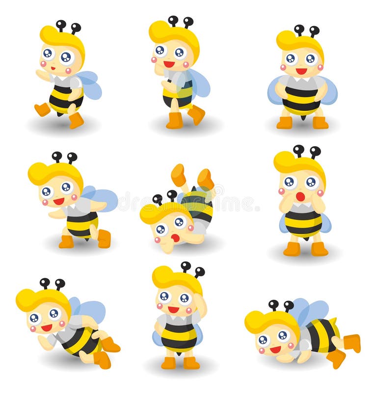 Cartoon Bee Group Stock Illustrations – 1,530 Cartoon Bee Group Stock ...
