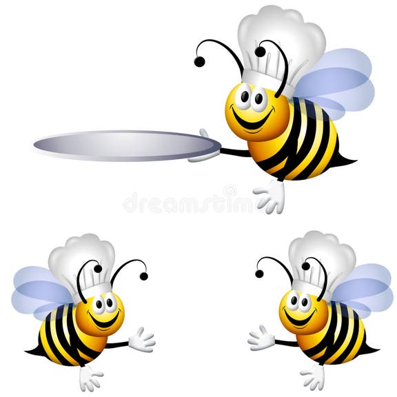 Cartoon Bee Chef stock vector. Illustration of graphic - 7247617