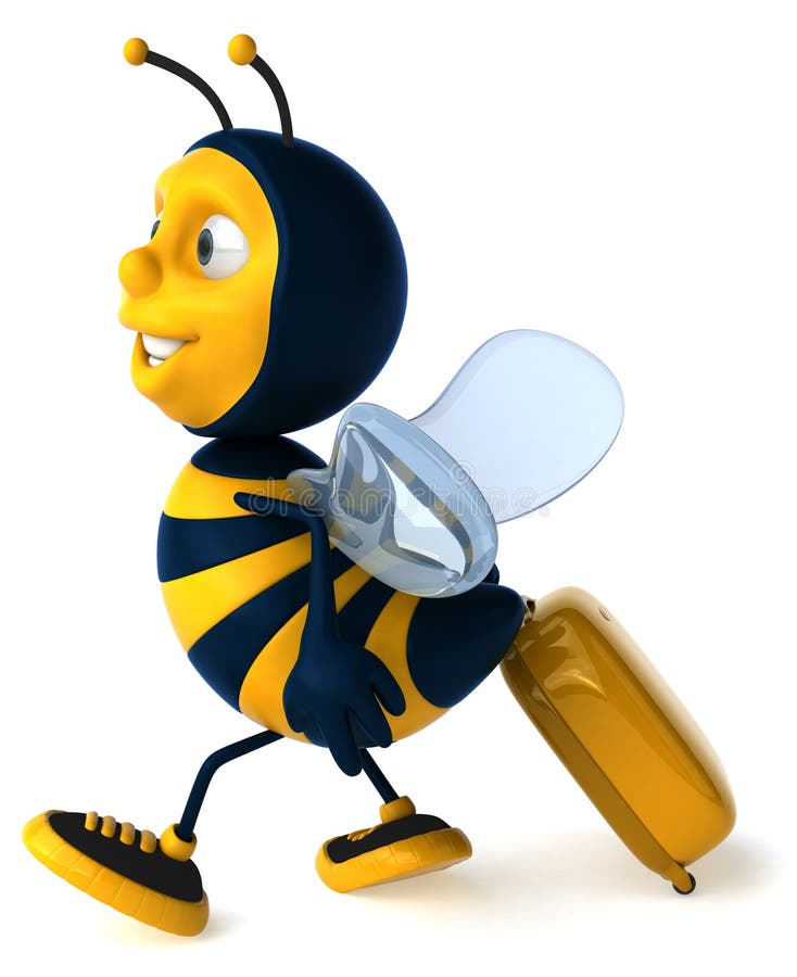 Cartoon bee stock illustration. Illustration of sting - 31564140