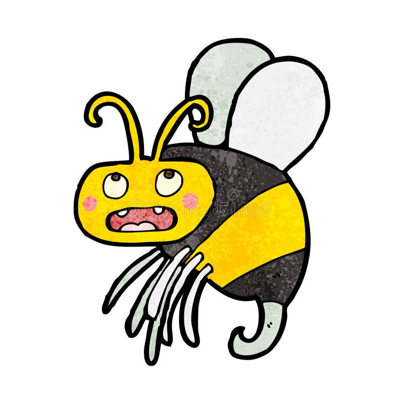 Cartoon bee stock illustration. Illustration of artwork - 38072986
