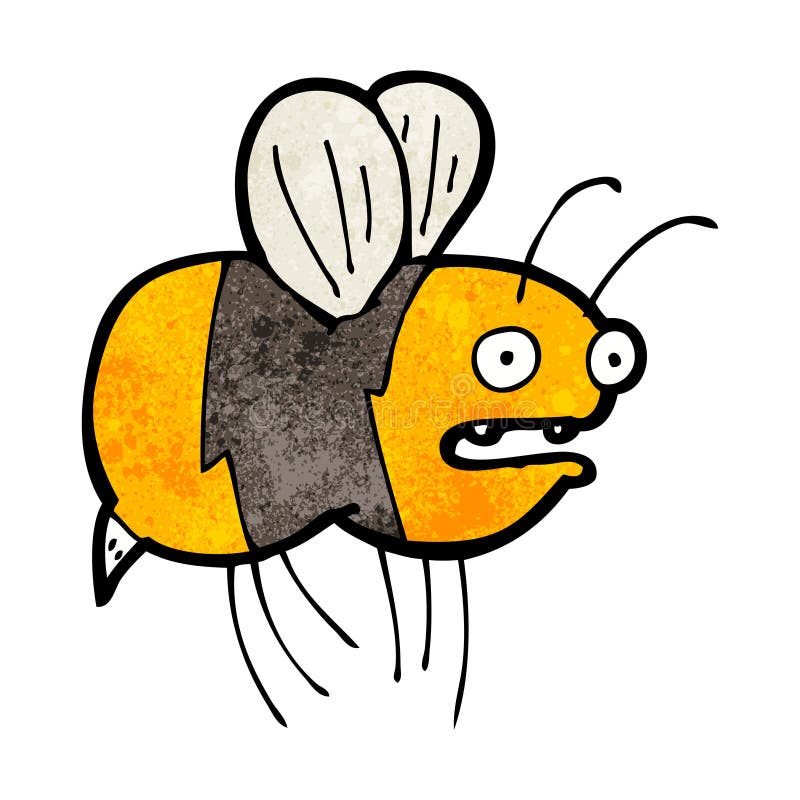 Cartoon bee stock illustration. Illustration of quirky - 38075081
