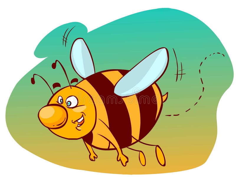 Confused Bee stock illustration. Illustration of expression - 25677763
