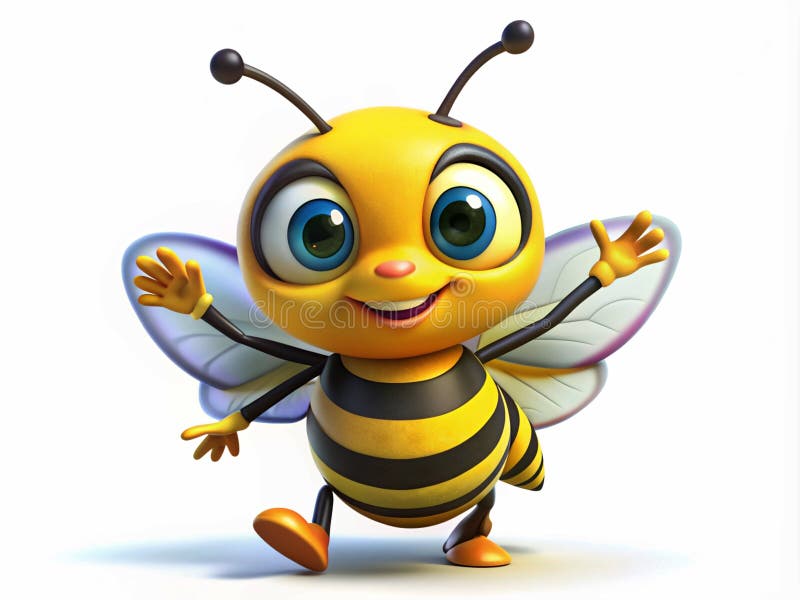 Cartoon Bee Waving Stock Illustrations 657 Cartoon Bee Waving Stock