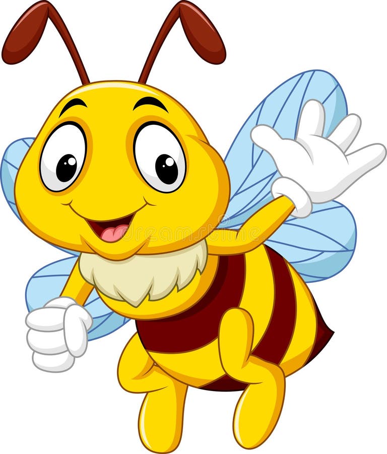 Cartoon Bee Waving Stock Illustrations 652 Cartoon Bee Waving Stock