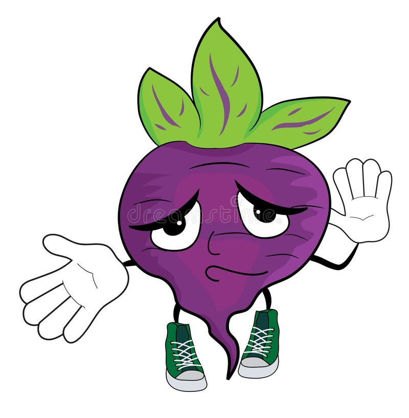 Cartoon beet character stock illustration. Illustration of nature ...