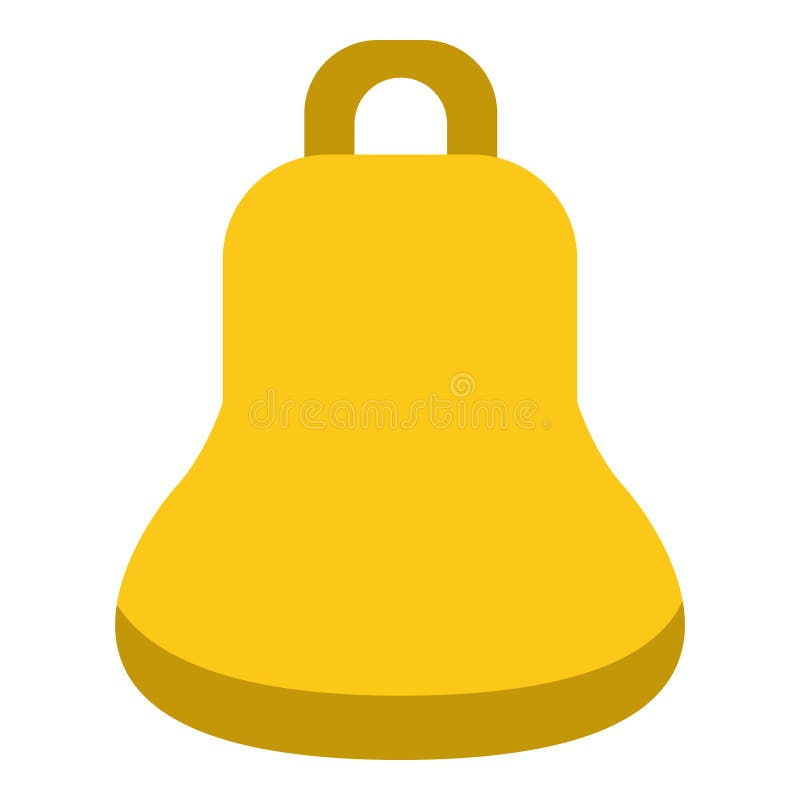 Cartoon bell stock vector. Illustration of flat, religious - 258056862
