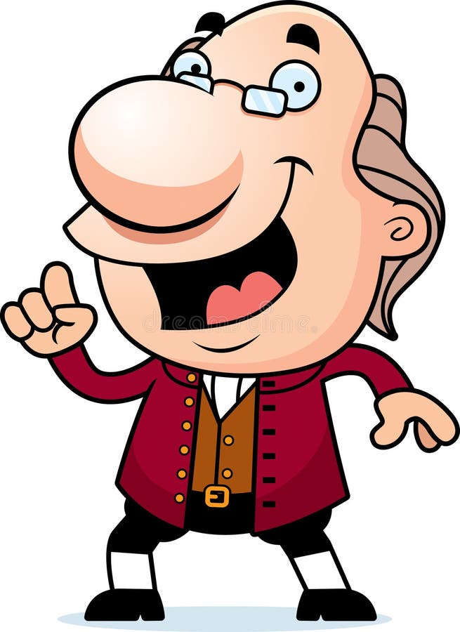 Cartoon Ben Franklin Idea stock vector. Illustration of graphic - 51381523