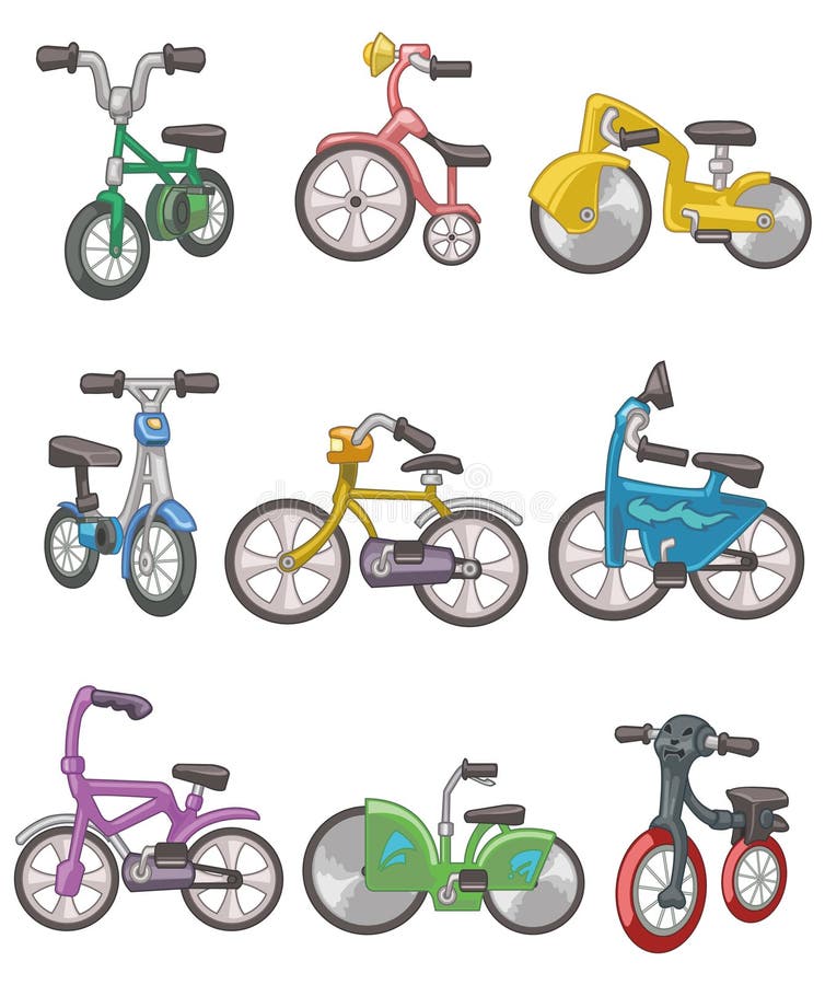 Cartoon bicycle icon stock vector. Illustration of design - 17883992
