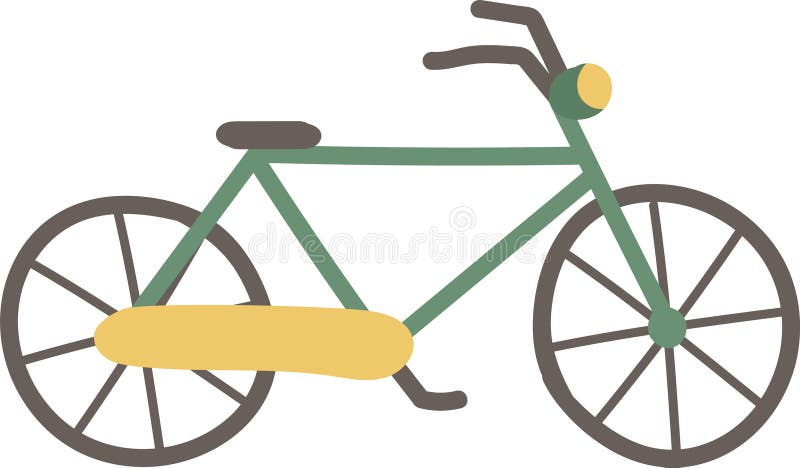 Cartoon Bicycle Transport stock vector. Illustration of healthy - 365205435