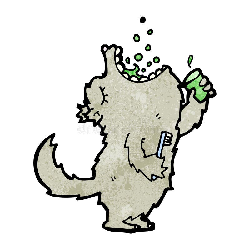 Cartoon big bad wolf stock vector. Illustration of silly - 38060406