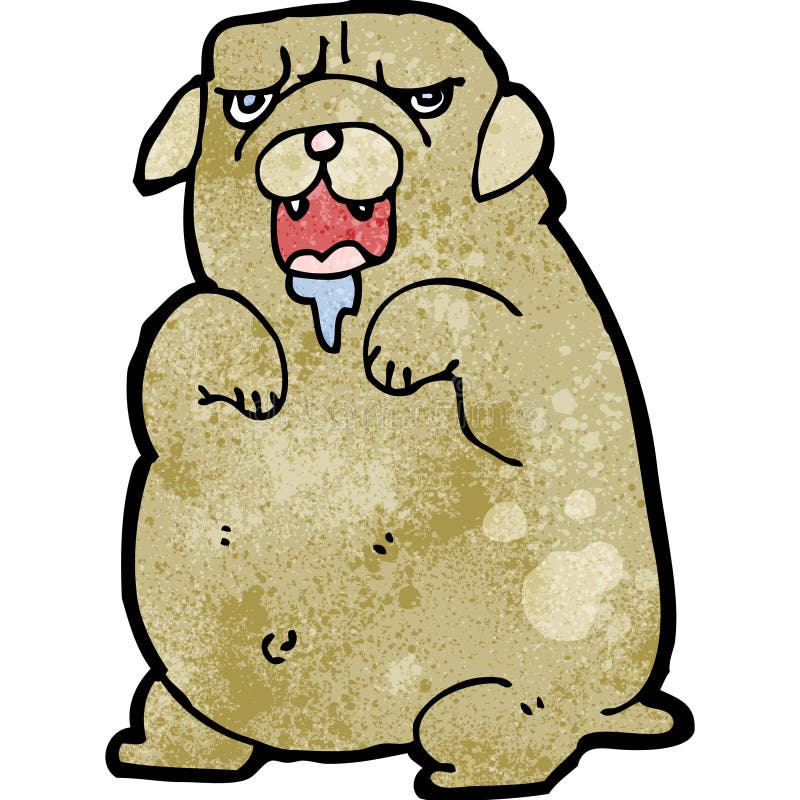 Cartoon big dog stock illustration. Illustration of texture - 38071060