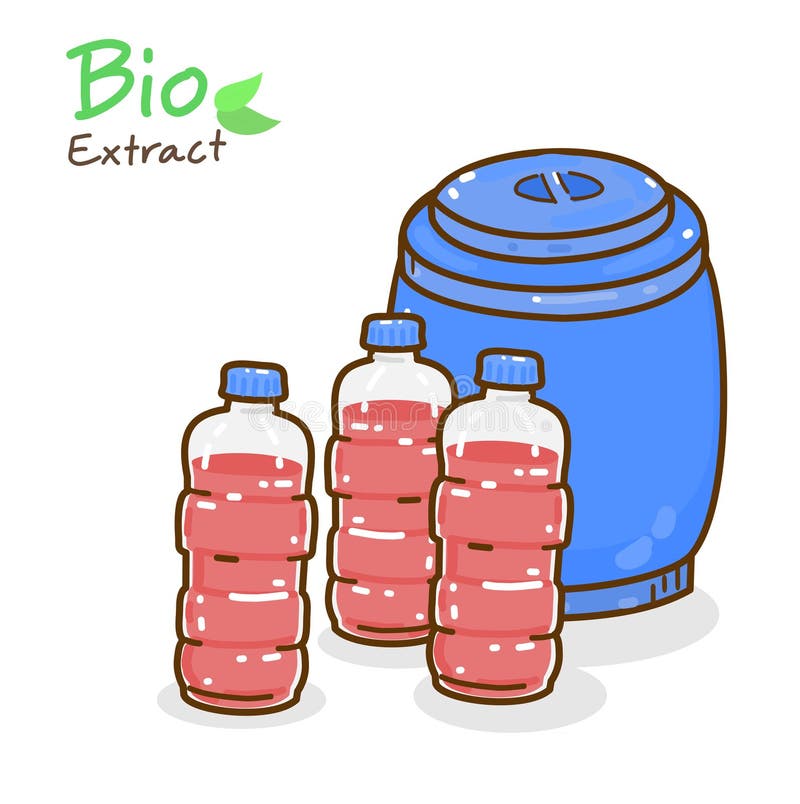 Cartoon Bio Extract Water Vector. Stock Illustration - Illustration of ...