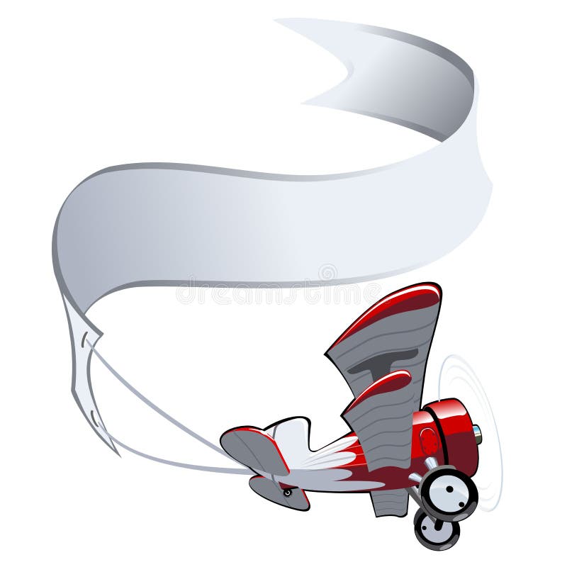 Cartoon WW1 Biplane stock vector. Illustration of retro - 85352496