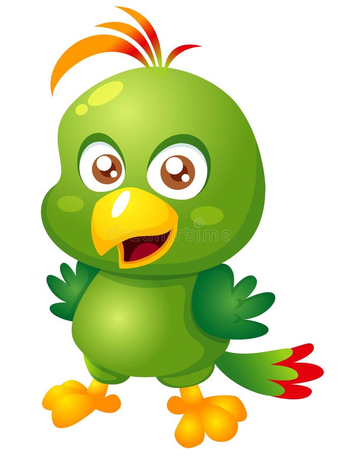 Cartoon bird thinking stock vector. Illustration of eyes - 27650206