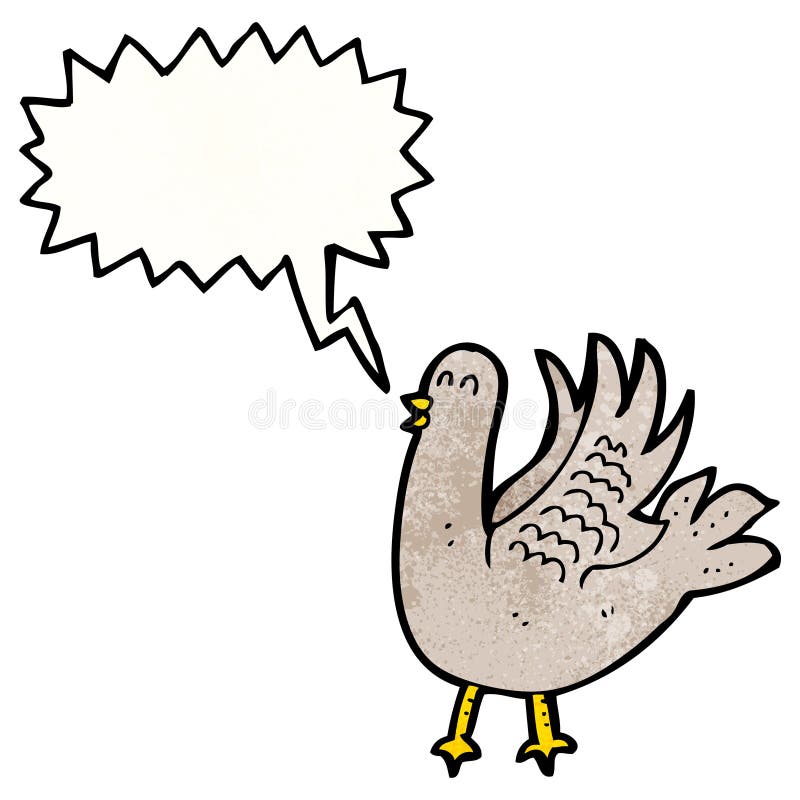 Cartoon Bird Flapping Wings Stock Vector - Illustration of crazy ...