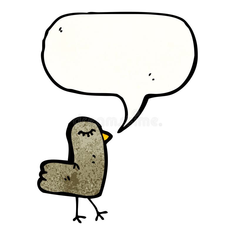 Cartoon bird stock vector. Illustration of drawn, grunge - 38040249