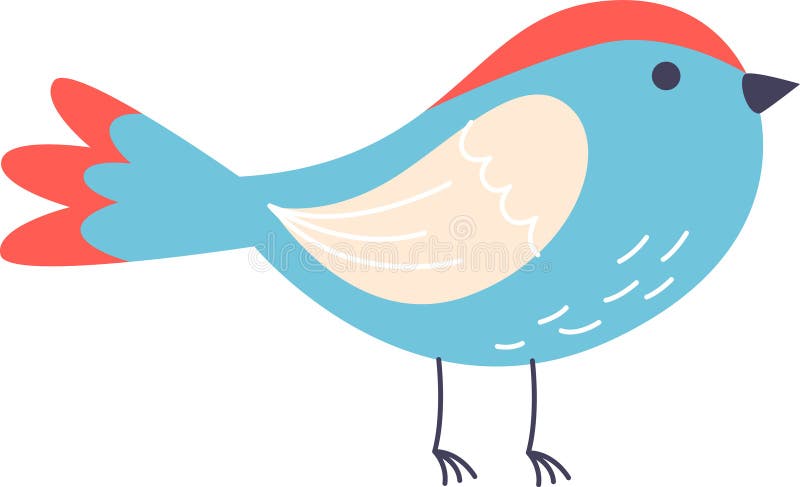 Cartoon Bird Standing stock vector. Illustration of vector - 306227367