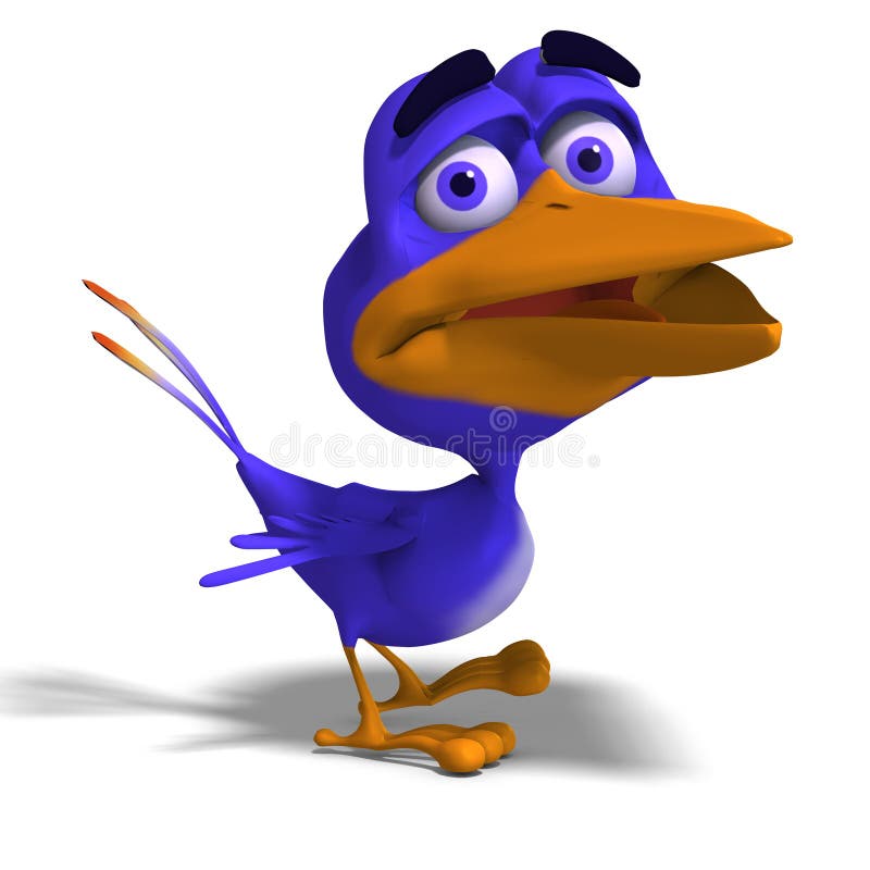 Cartoon Bird Twitter stock illustration. Illustration of bill - 9407789