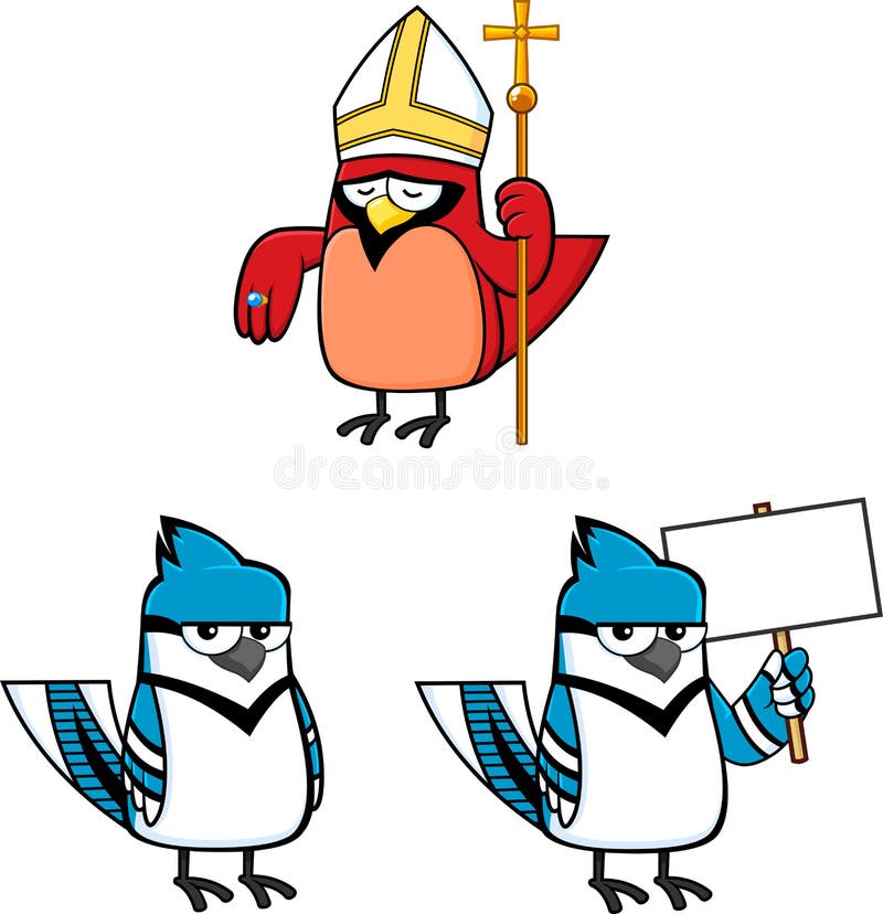 Cartoon Birds Characters. Vector Collection Set Stock Vector ...