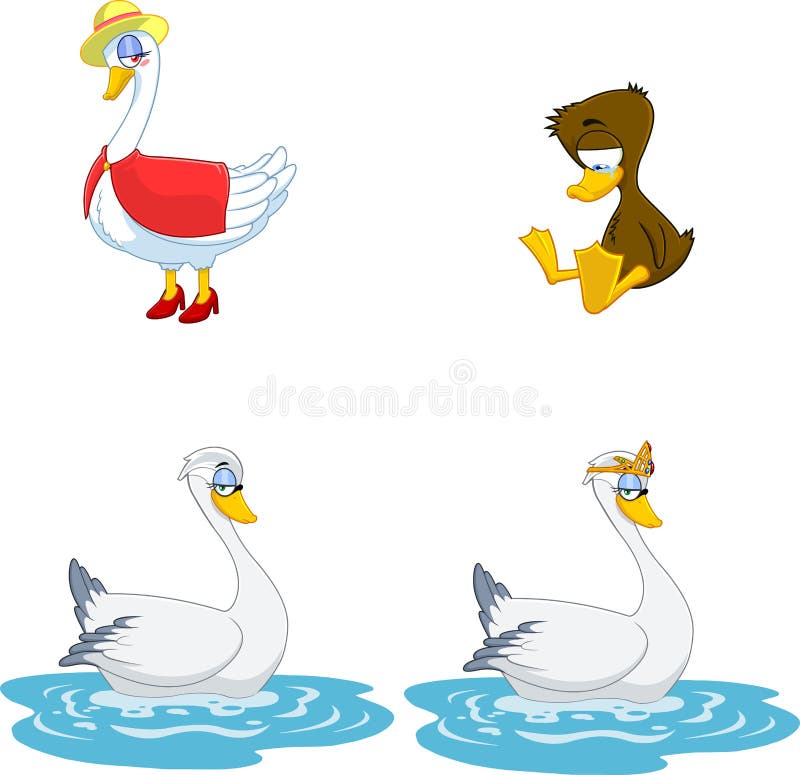 Ugly Duckling Cartoon Character Crying Stock Illustrations – 11 Ugly ...