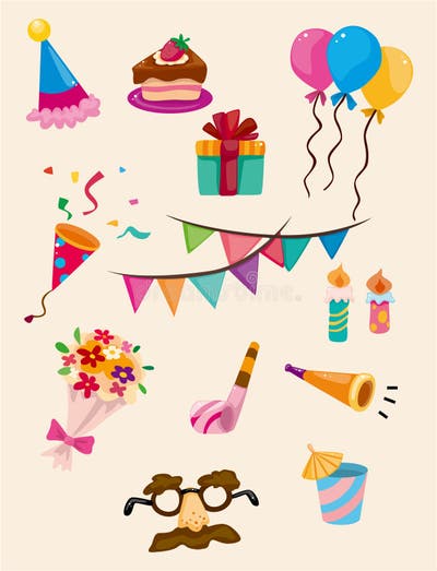 Birthday Party Cartoon Icon Stock Illustrations – 70,423 Birthday Party ...