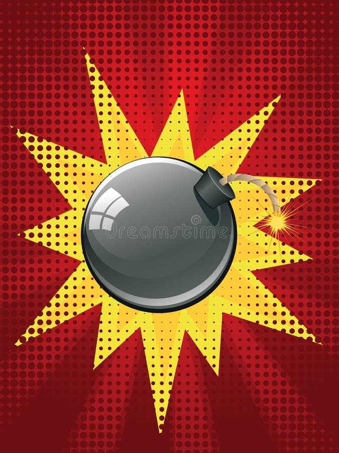 Cartoon Air Bomb stock vector. Illustration of vector - 85815507