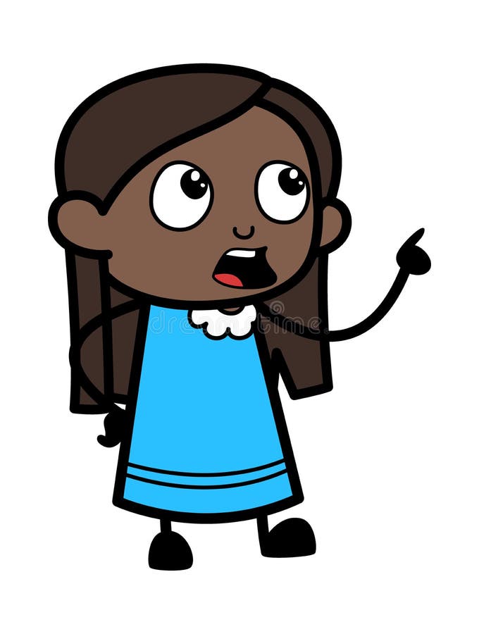 Girl Saying I Don T Know. Vector Illustration Decorative Design Stock ...