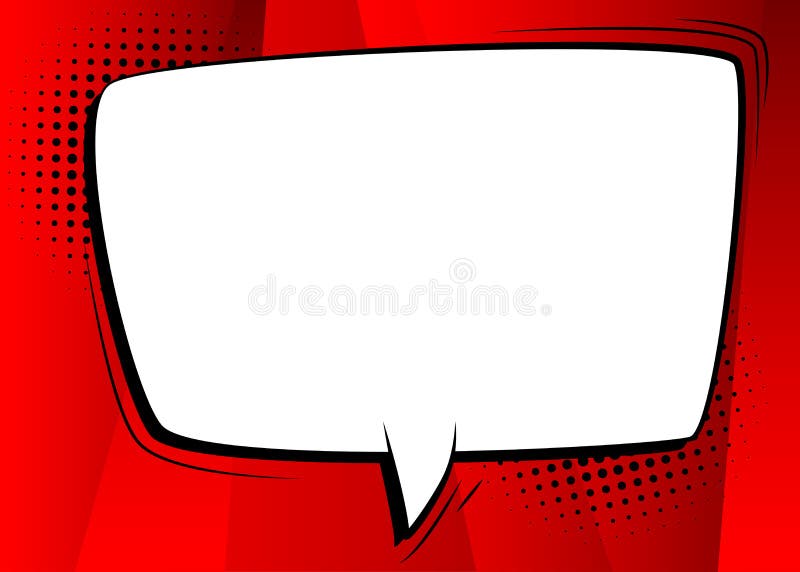 Cartoon Blank Speech Bubble. Talk Icon Stock Vector - Illustration of ...