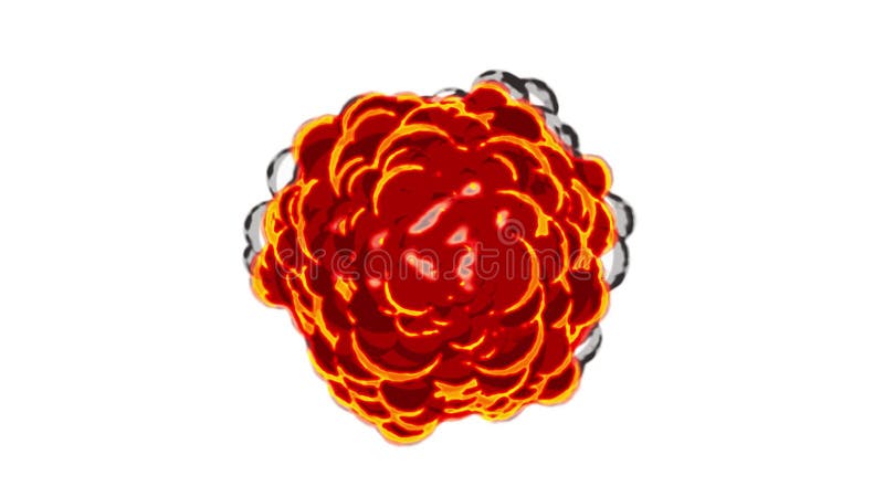 Cartoon Blast. Red Burst and Light. Stock Video - Video of abstract ...