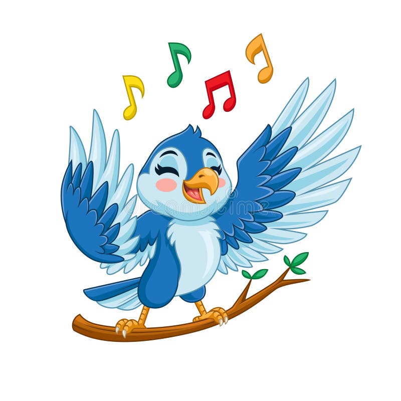 Cartoon Blue Tank Fish Isolated on White Background Stock Vector ...