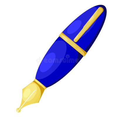 Cartoon blue pen. eps10 stock vector. Illustration of cartoon - 31400478