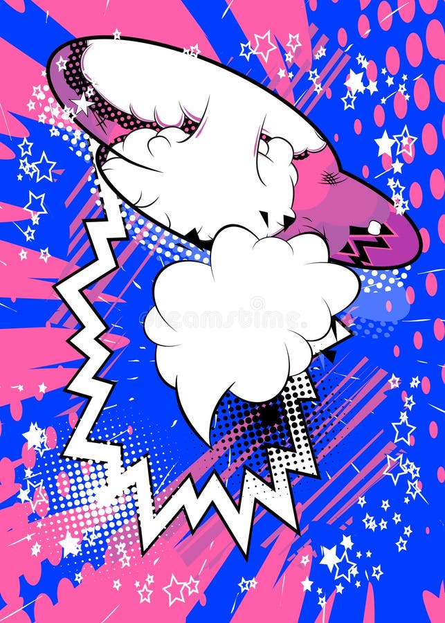 Cartoon Blue, Pink and White Background, Comic Book Vibrant Backdrop ...