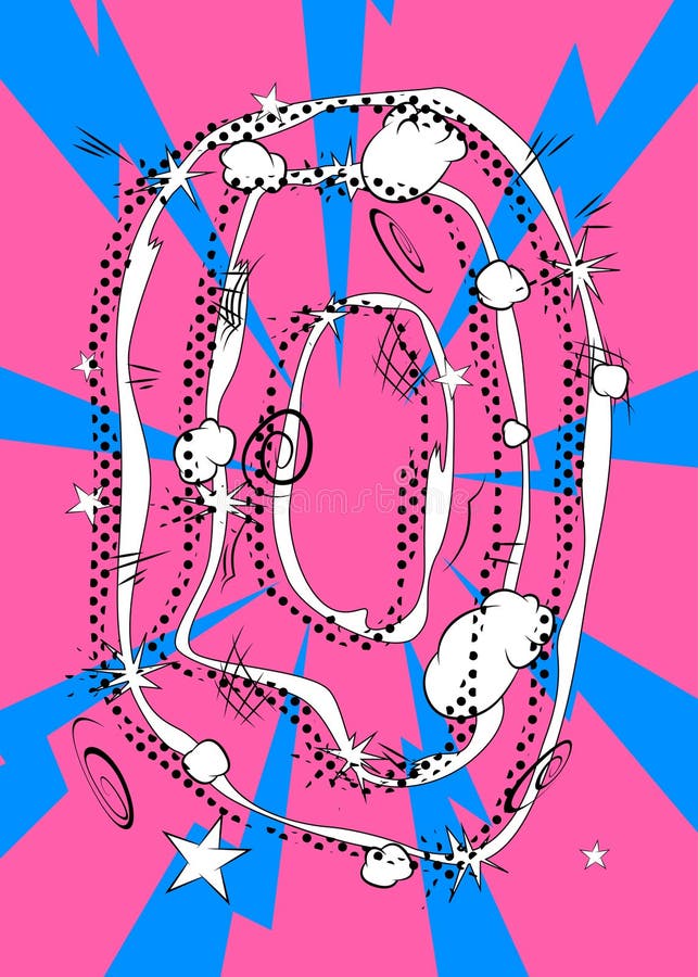 Cartoon Blue, Pink and White Colored Background, Comic Book Vibrant ...