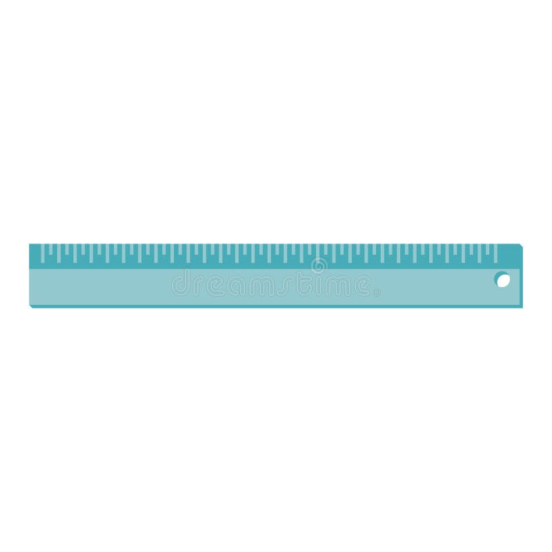 Cartoon Blue Ruler Vector Isolated Object Illustration Stock Vector ...