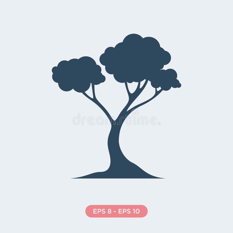 Blue Tree Silhouette Stock Illustrations – 126,947 Blue Tree Silhouette ...