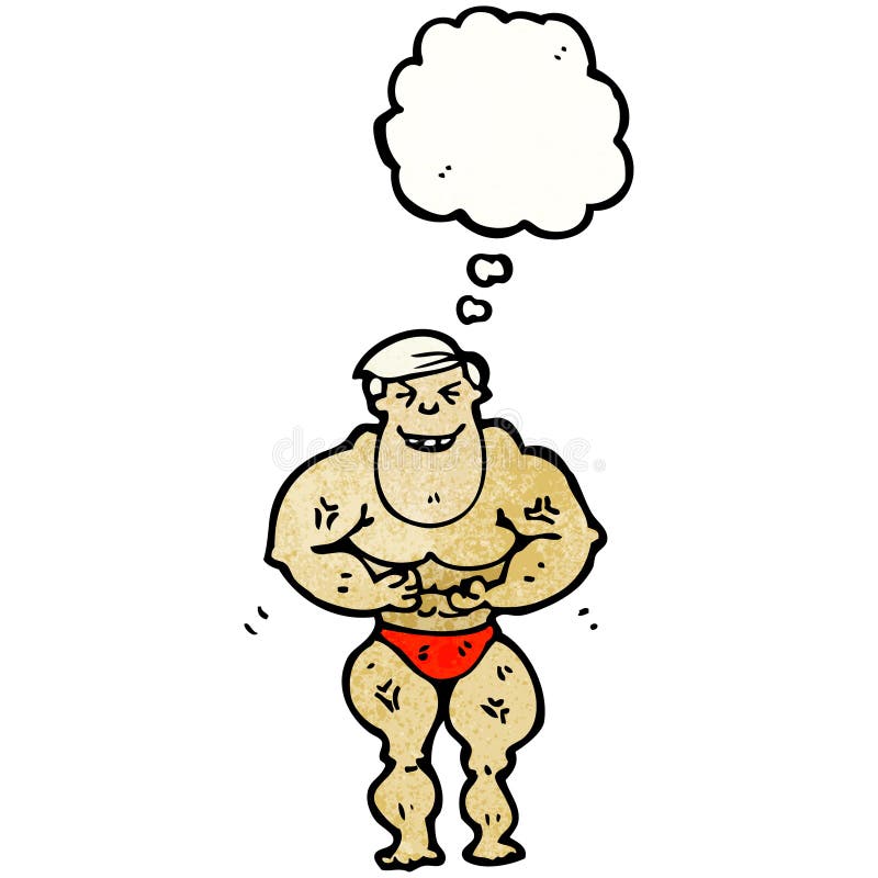 Cartoon Body Builder Thought Bubble Stock Illustrations – 43 Cartoon ...