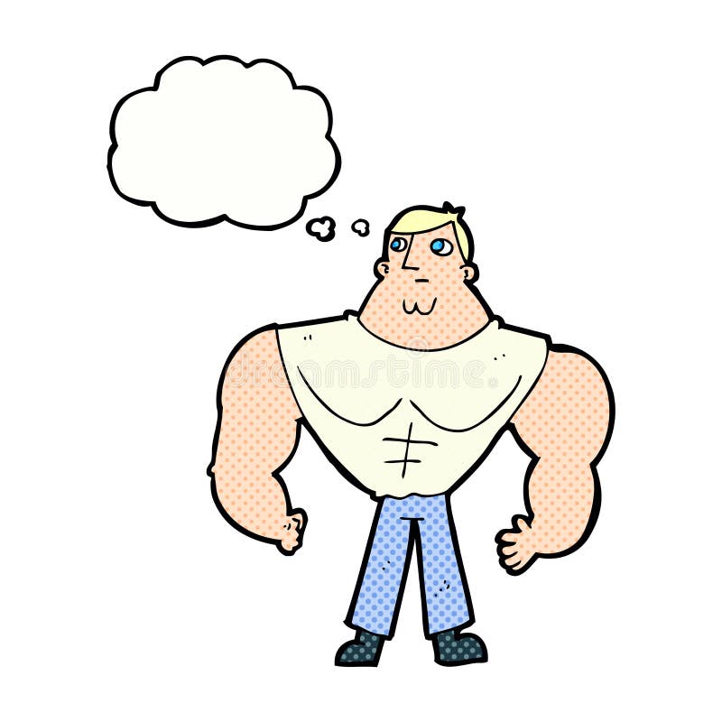 Cartoon Body Builder Thought Bubble Stock Illustrations – 43 Cartoon ...