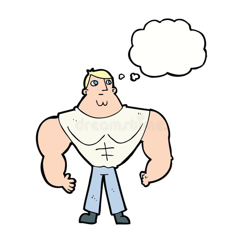 Cartoon Body Builder Thought Bubble Stock Illustrations – 43 Cartoon ...