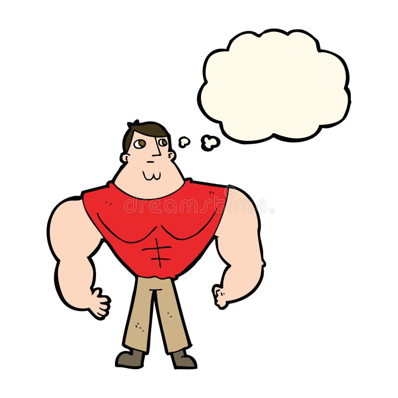 Cartoon Body Builder Thought Bubble Stock Illustrations – 43 Cartoon ...