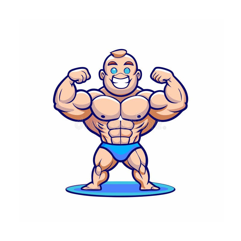Cartoon Bodybuilder Stock Illustrations – 10,205 Cartoon Bodybuilder ...